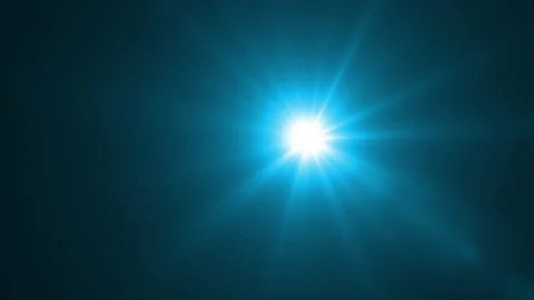 Flaming blue light ray with particles ef... | Stock Video | Pond5