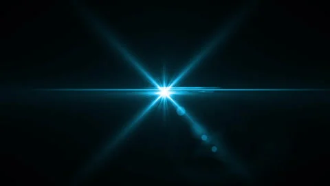 Flaming blue light ray with particles ef... | Stock Video | Pond5
