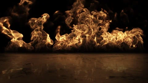 Flaming Fire. 3D Looped Animation | Stock Video | Pond5