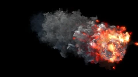 Realflaming Asteroid