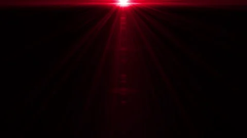 Flaming red light beam with particles ef... | Stock Video | Pond5