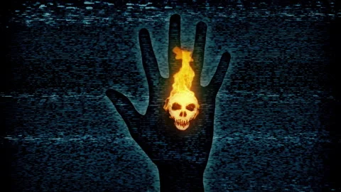 Flaming Skull Stock Footage ~ Royalty Free Stock Videos | Pond5