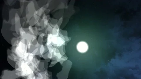 Flaming Torch Burning With Moon Night Sk... | Stock Video | Pond5