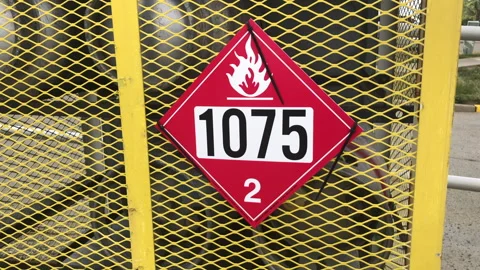 Flammable Propane Tanks stored in Locked... | Stock Video | Pond5