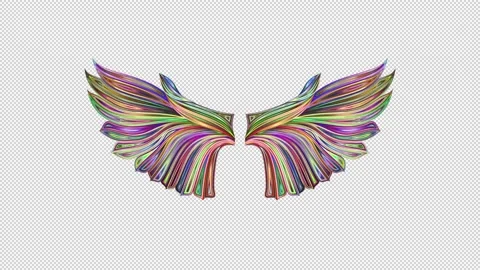 Flapping wings - 3d render looped with a... | Stock Video | Pond5