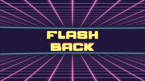 Flash Back Title Animated Retro Futurist... | Stock Video | Pond5