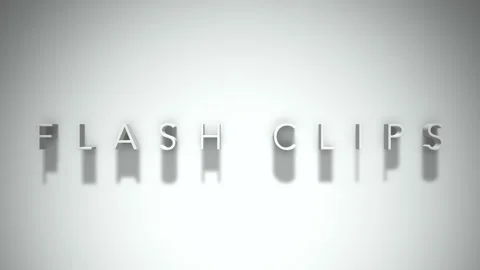 flash clips 3D title animation with shad... | Stock Video | Pond5