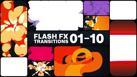 Flash FX Transitions for After Effects ~ After Effects #251534664