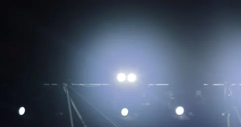 flashing and rotating light beams from s... | Stock Video | Pond5