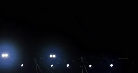flashing and rotating light beams from s... | Stock Video | Pond5