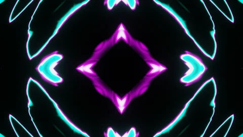 Flashing blue and purple led neon animat... | Stock Video | Pond5
