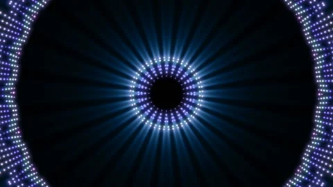 flashing blue light and particles on bla... | Stock Video | Pond5