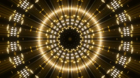 flashing gold light and particles on bla... | Stock Video | Pond5