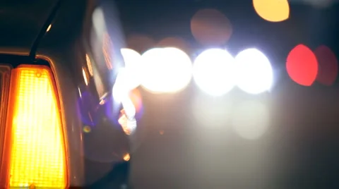 Flashing Hazard Lights On Car | Stock Video | Pond5