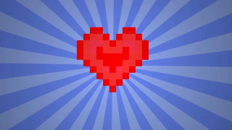 Flashing Heart 8bit 8-Bit Pixel Art Boun... | Stock Video | Pond5