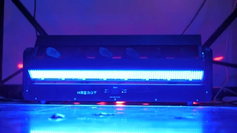 flashing led spinning panel. flashing li... | Stock Video | Pond5