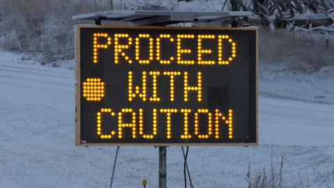 Flashing LED VMS message board, road sig... | Stock Video | Pond5