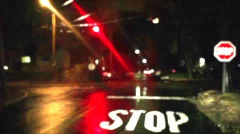 Intersection Lights Flashes Stock Video Footage | Royalty Free Intersection Lights Flashes ...