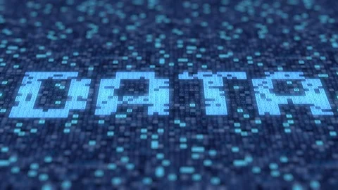 Flashing symbols on a blue screen compos... | Stock Video | Pond5