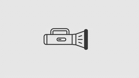 flashlight animated icon illustration mo... | Stock Video | Pond5