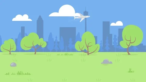 Flat Cartoon Background Seamless Looping... | Stock Video | Pond5