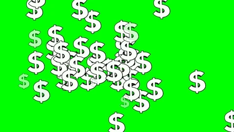 Flat cartoon rise up dollar sign animati... | Stock Video | Pond5