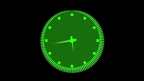 Flat Design Animated Analog Clock Face S... | Stock Video | Pond5