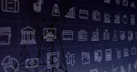 White Line Icons Stock Videos – Royalty-Free HD & 4K Videos | Pond5