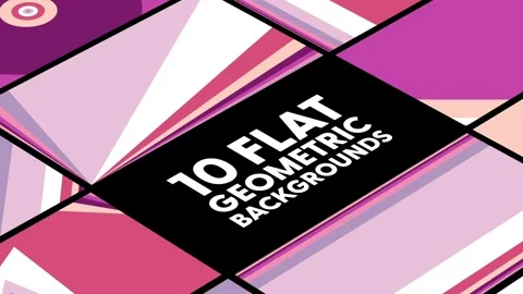Flat Geometric Backgrounds ~ After Effects #254333355