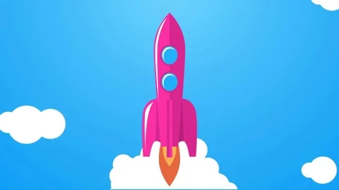 Rocket Launch Animation Stock Footage ~ Royalty Free Stock Videos | Pond5