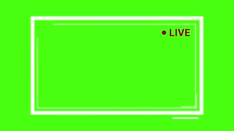 Flat White Animated Border Green Screen ... | Stock Video | Pond5