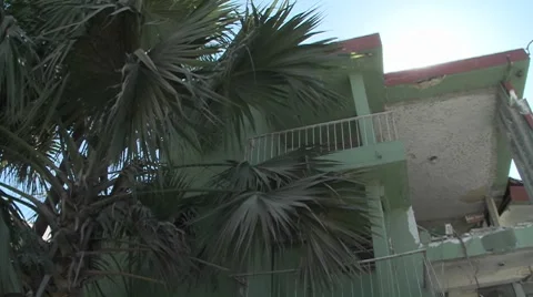 Flattened buildings on the streets of Ha... | Stock Video | Pond5