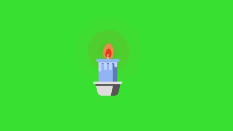 Flickering Candle Glow on green screen a... | Stock Video | Pond5
