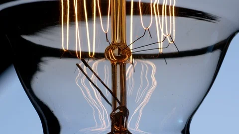 Flickering Newton Lightbulb Filament And... | Stock Video | Pond5