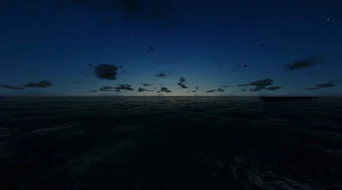 Ocean Night Stock Footage ~ Royalty Free Stock Videos | Pond5