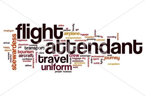 Flight attendant word cloud: Royalty Free #67479014