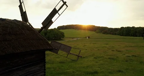 flight back from the mills above the gra... | Stock Video | Pond5