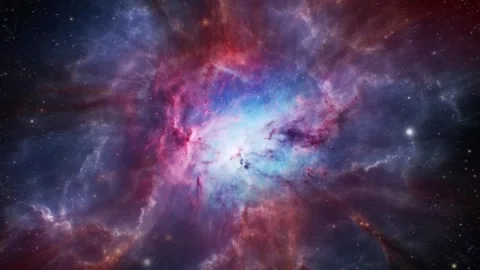 Flight to the center of the nebula, whic... | Stock Video | Pond5