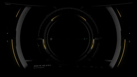 Flight Cockpit HUD Overlay 01 | Stock Video | Pond5