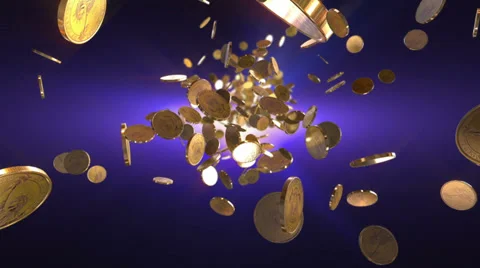 Flight Coins Loopable Background | Stock Video | Pond5