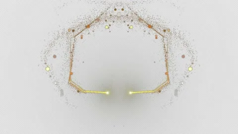 Flight Of Gold Bokeh Sparkling Particles... | Stock Video | Pond5