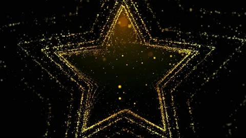 Flight Of Gold Bokeh Sparkling Particles... | Stock Video | Pond5