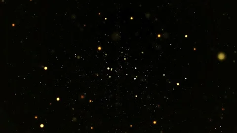 Flight Of Gold Bokeh Sparkling Particles... | Stock Video | Pond5