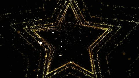 Flight Of Gold Bokeh Sparkling Particles... | Stock Video | Pond5