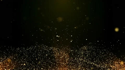 Flight Of Gold Bokeh Sparkling Particles... | Stock Video | Pond5