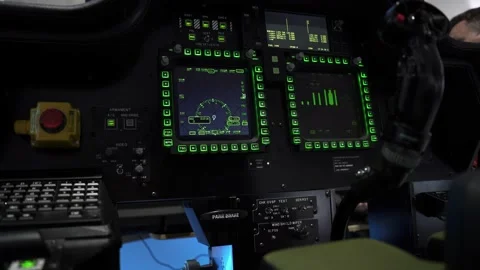 Flight Instruments On The Flight Deck Of... | Stock Video | Pond5