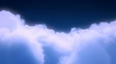 flight over the night sky - loopable cg ... | Stock Video | Pond5