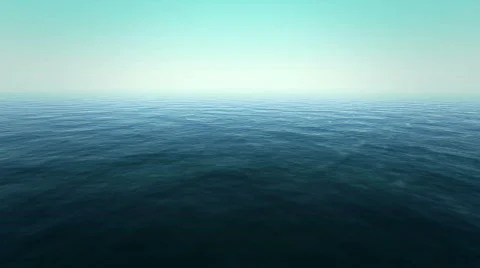 Flight over the ocean - looped 3d animat... | Stock Video | Pond5