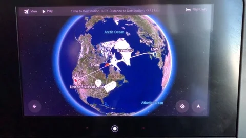 Flight Path Animation Video Between Lond... | Stock Video | Pond5