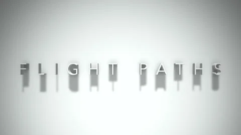 flight paths 3D title animation with sha... | Stock Video | Pond5